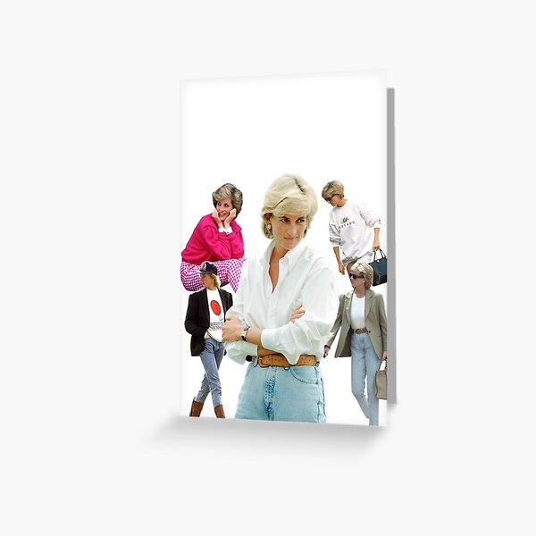 "Iconic Princess Diana" Greeting Card by 97Baby | Redbubble