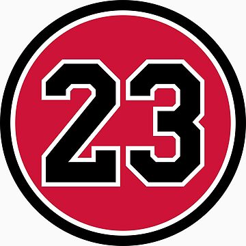 "Michael Jordan #23 Jersey Number" Sticker for Sale by StickBall ...