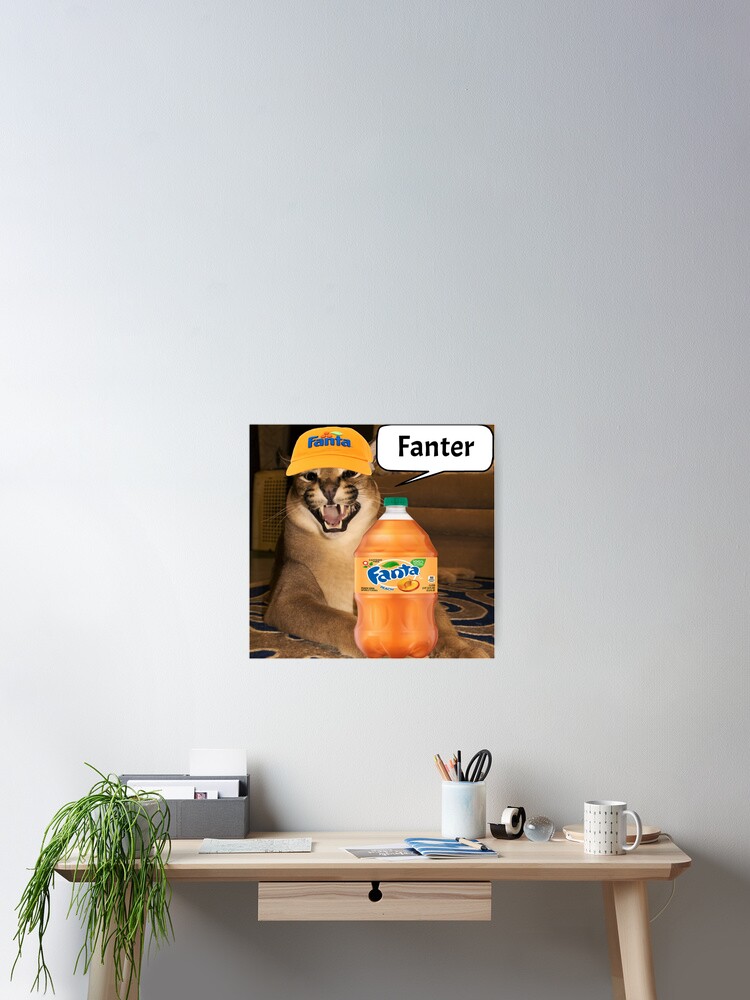 "Big Floppa Cat Meme Fanter" Poster for Sale by fomodesigns | Redbubble