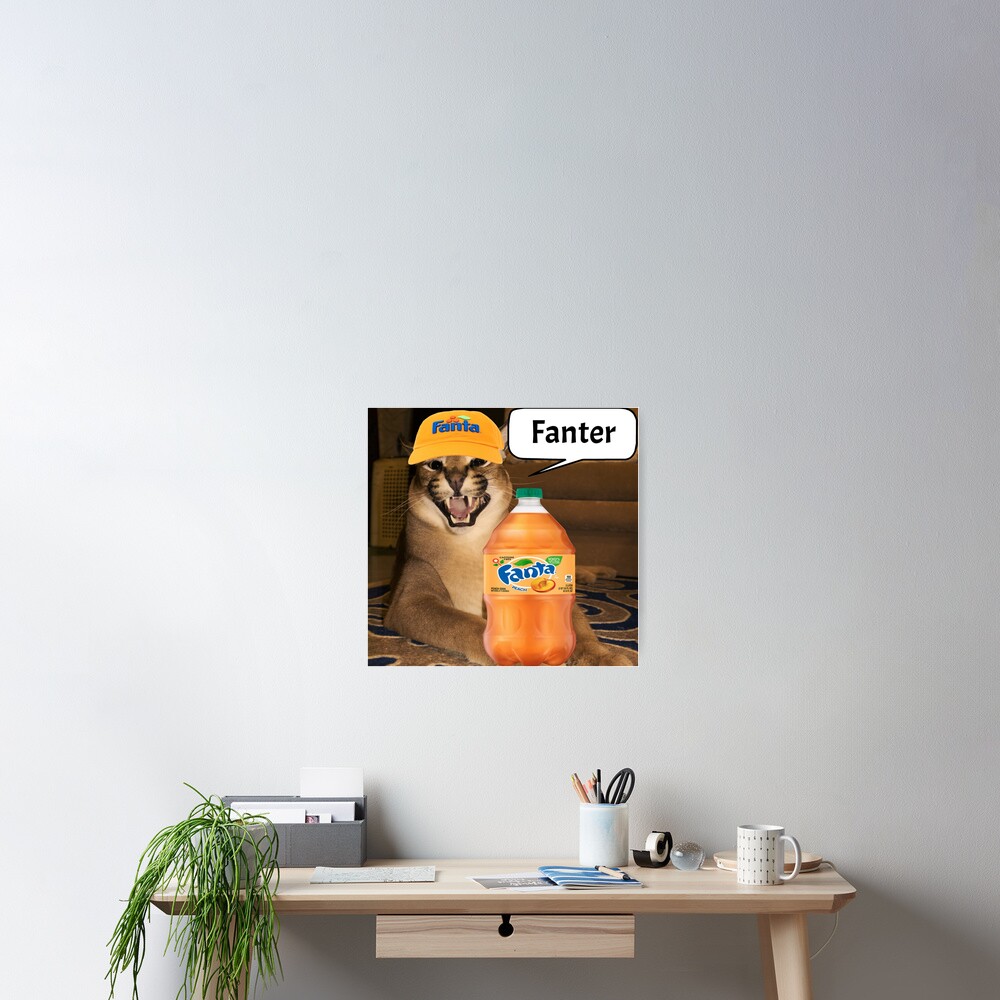 Póster «Big Floppa Cat Meme Fanter» de fomodesigns | Redbubble