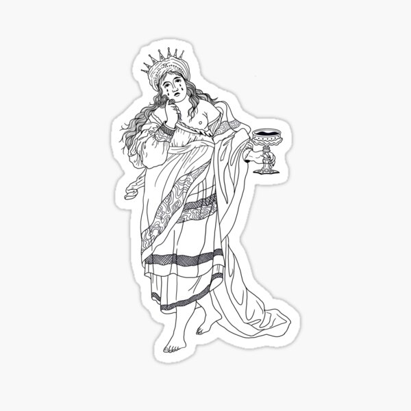 "Crying Goddess" Sticker for Sale by niickels | Redbubble