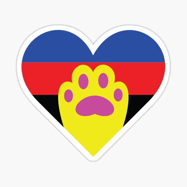 "Polyamorous Purride Paw" Sticker by MismatchingArt | Redbubble