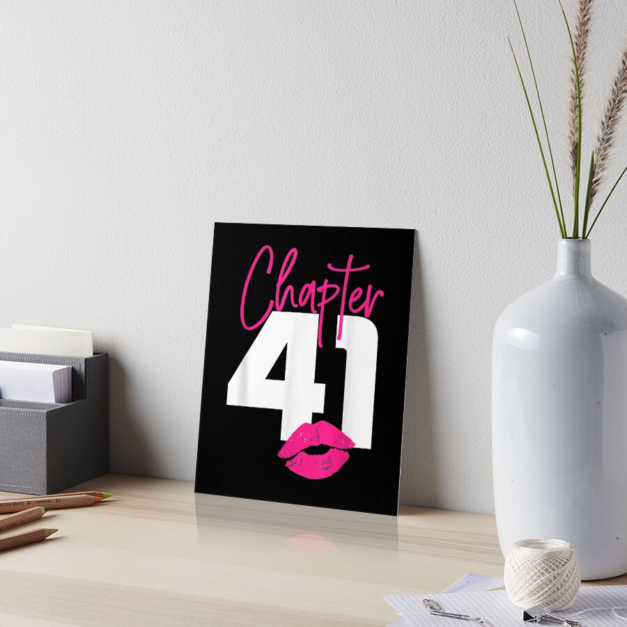 "41 and Blessed Chapter 41 Year Old Gifts 41st Birthday Party" Poster ...