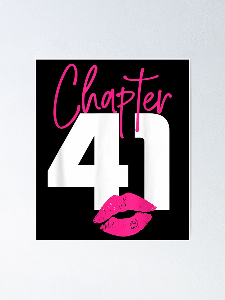 "41 and Blessed Chapter 41 Year Old Gifts 41st Birthday Party" Poster ...