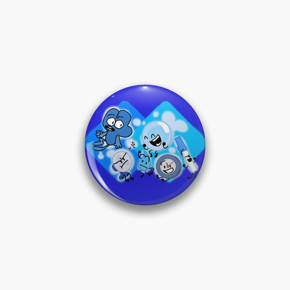 "BFDI True Blue Friends Characters" Pin for Sale by tangydreamz | Redbubble