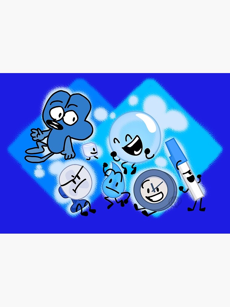 "BFDI True Blue Friends Characters" Postcard for Sale by PB&J ...