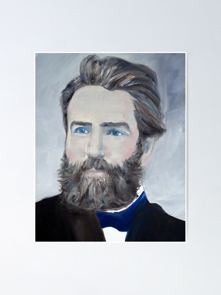 "HERMAN MELVILLE oil portrait .2" Poster for Sale by lautir | Redbubble
