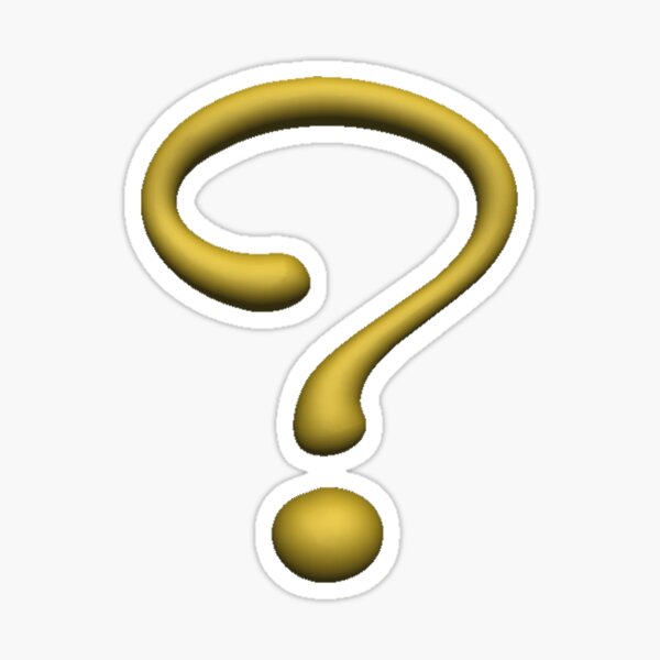 Riddler Question Mark Stickers | Redbubble