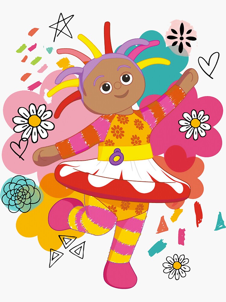 "upsy daisy In the night garden" Sticker for Sale by oldschool-kids ...