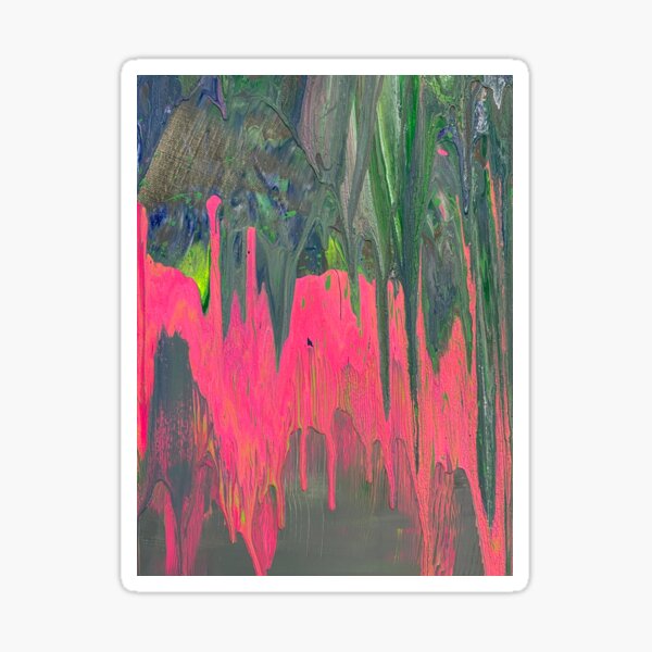 "Pink Drip - Tom Avilla" Sticker for Sale by Blouses4Bottoms | Redbubble