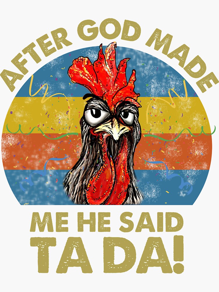 "Ta Da" Sticker for Sale by farmer02 | Redbubble