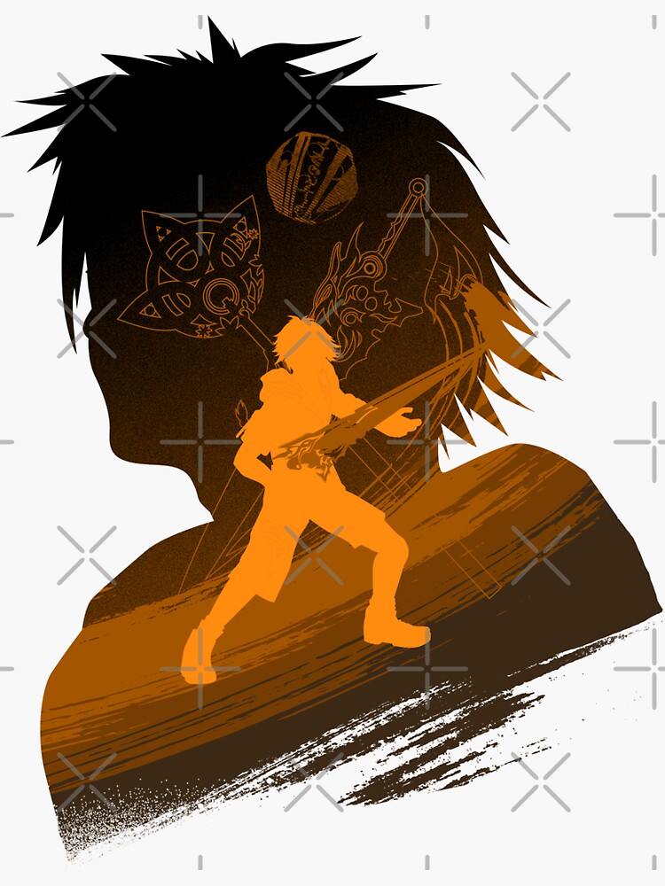 "Blitzball Player" Sticker for Sale by Hypertwenty Designs | Redbubble