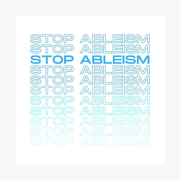 Lámina fotográfica «Stop Ableism Support Autistic Autistic Pride» de ...