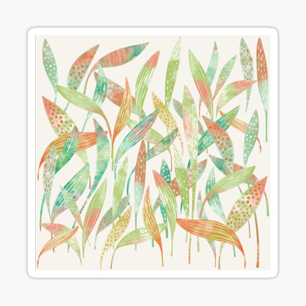 "Hosta Leaves Light" Sticker for Sale by squirrell | Redbubble