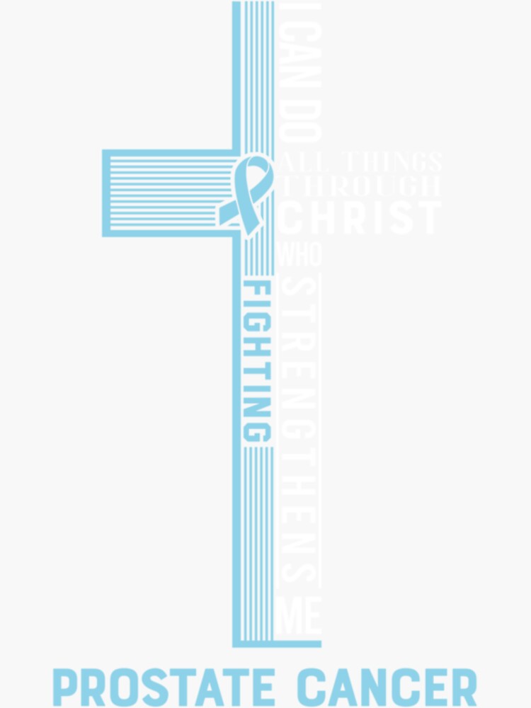 "Prostate Cancer Awareness Fight Cancer Ribbon" Sticker for Sale by ...