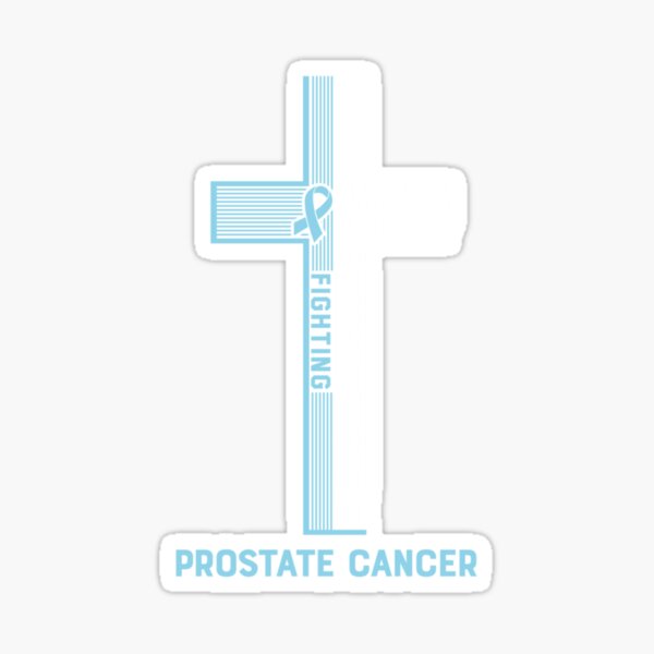 "Prostate Cancer Awareness Fight Cancer Ribbon" Sticker for Sale by ...