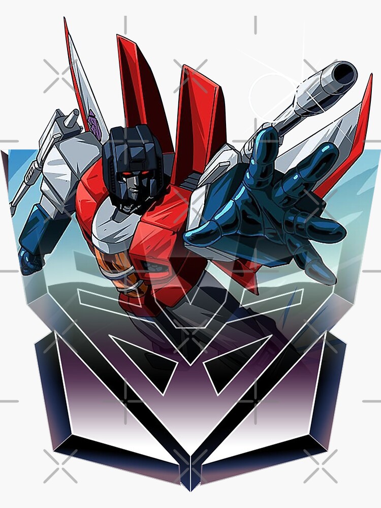 "Starscream" Sticker for Sale by planetcybertron | Redbubble