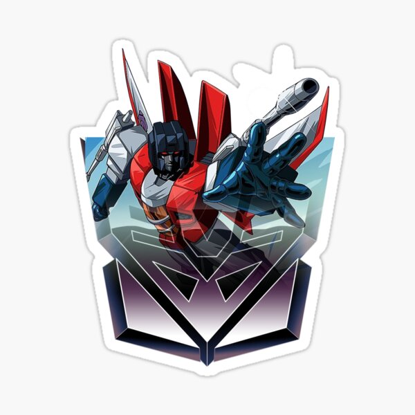 "Starscream" Sticker for Sale by planetcybertron | Redbubble