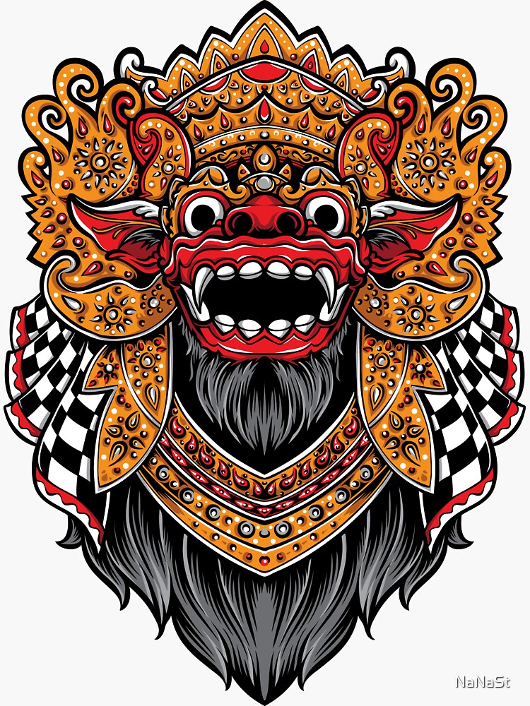 "Barong Art" Sticker for Sale by NaNaSt | Redbubble