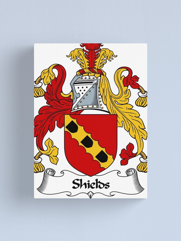"Shields Coat of Arms / Shields Family Crest" Canvas Print for Sale by ...