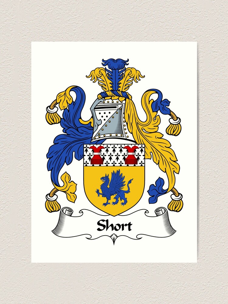 "Short Coat of Arms / Short Family Crest" Art Print by ScotlandForever ...