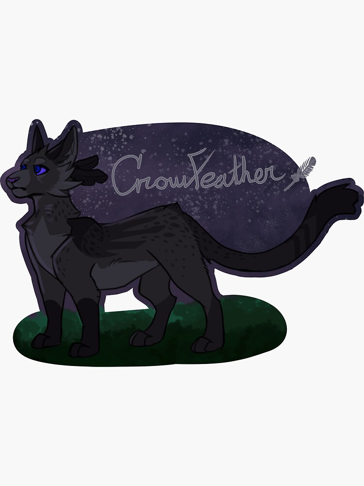 "Crowfeather" Sticker for Sale by ManicMongrel | Redbubble