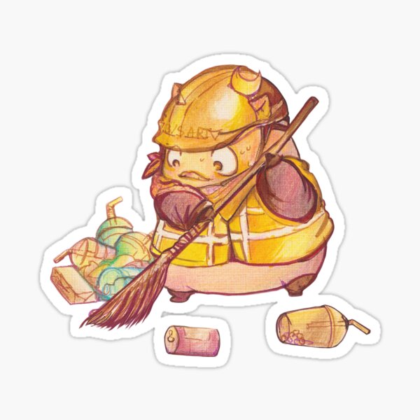 "Pig Moon Street Sweeper" Sticker for Sale by BamBi-bsart | Redbubble