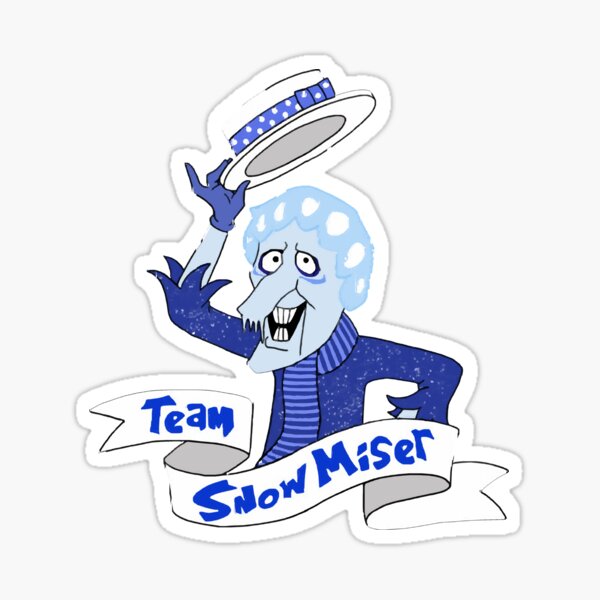 "Team Snow Miser " Sticker for Sale by Saulgonzalez | Redbubble