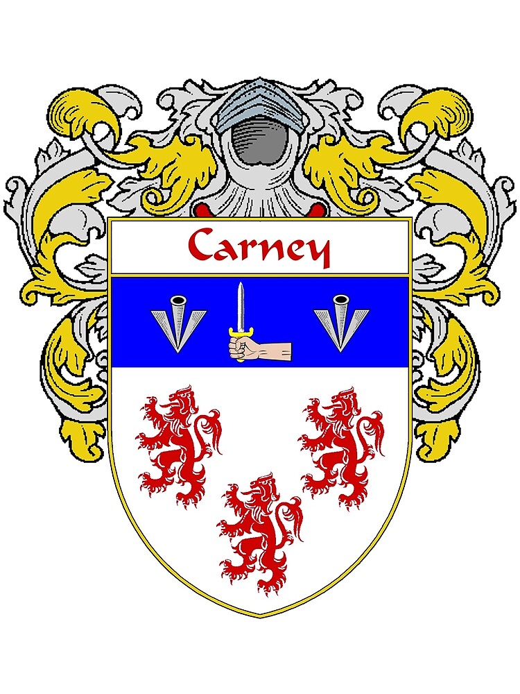 "Carney Coat of Arms/Family Crest" Metal Print for Sale by IrishArms ...