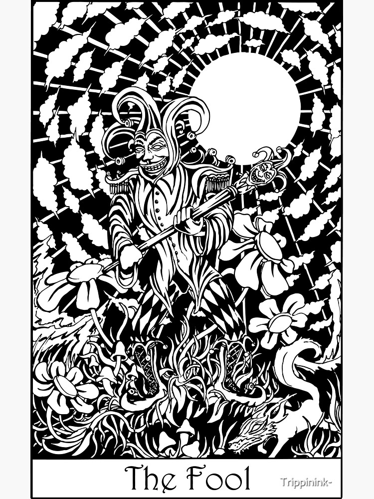 "The Fool | Tarot Art" Sticker for Sale by Trippinink- | Redbubble