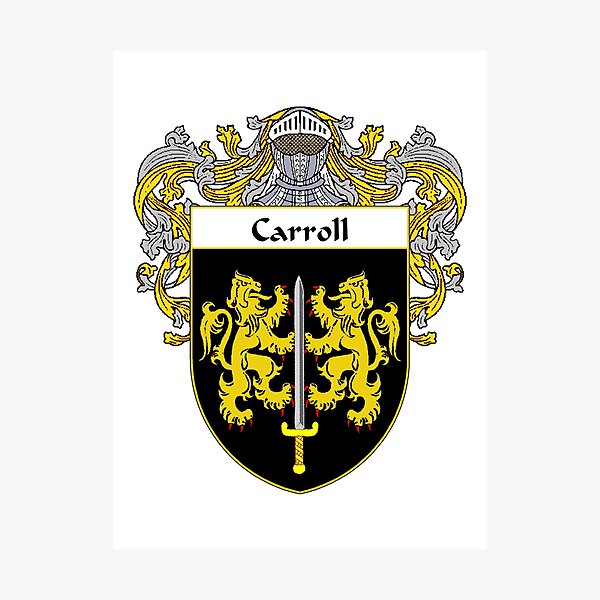 "Carroll Coat of Arms/Family Crest" Photographic Print for Sale by ...