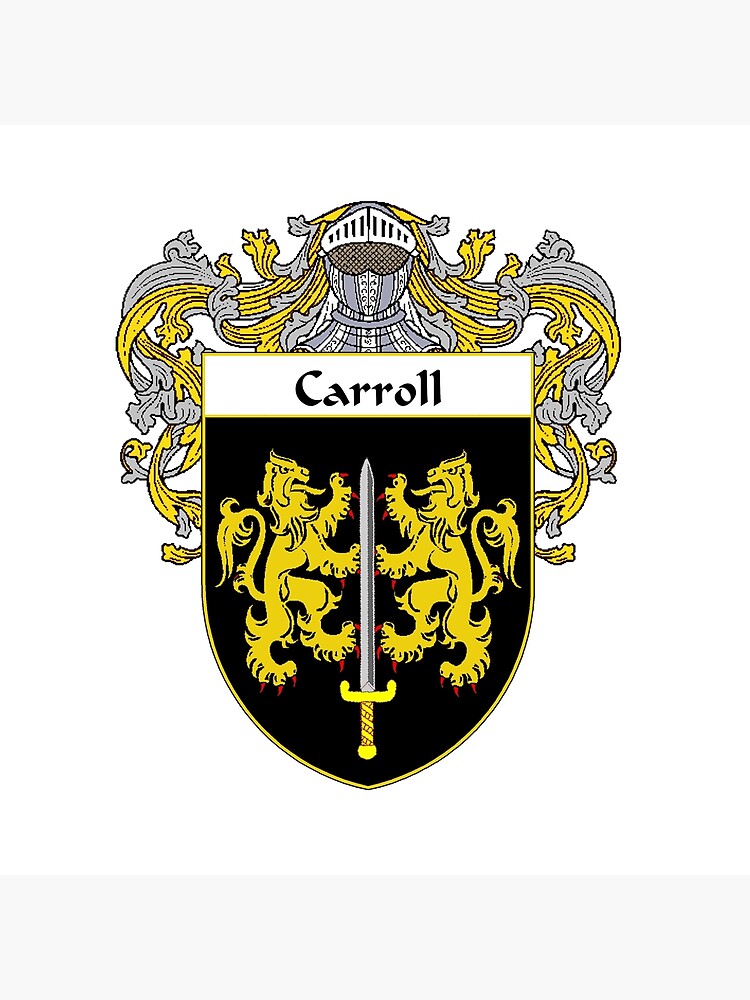 "Carroll Coat of Arms/Family Crest" Throw Pillow for Sale by IrishArms ...