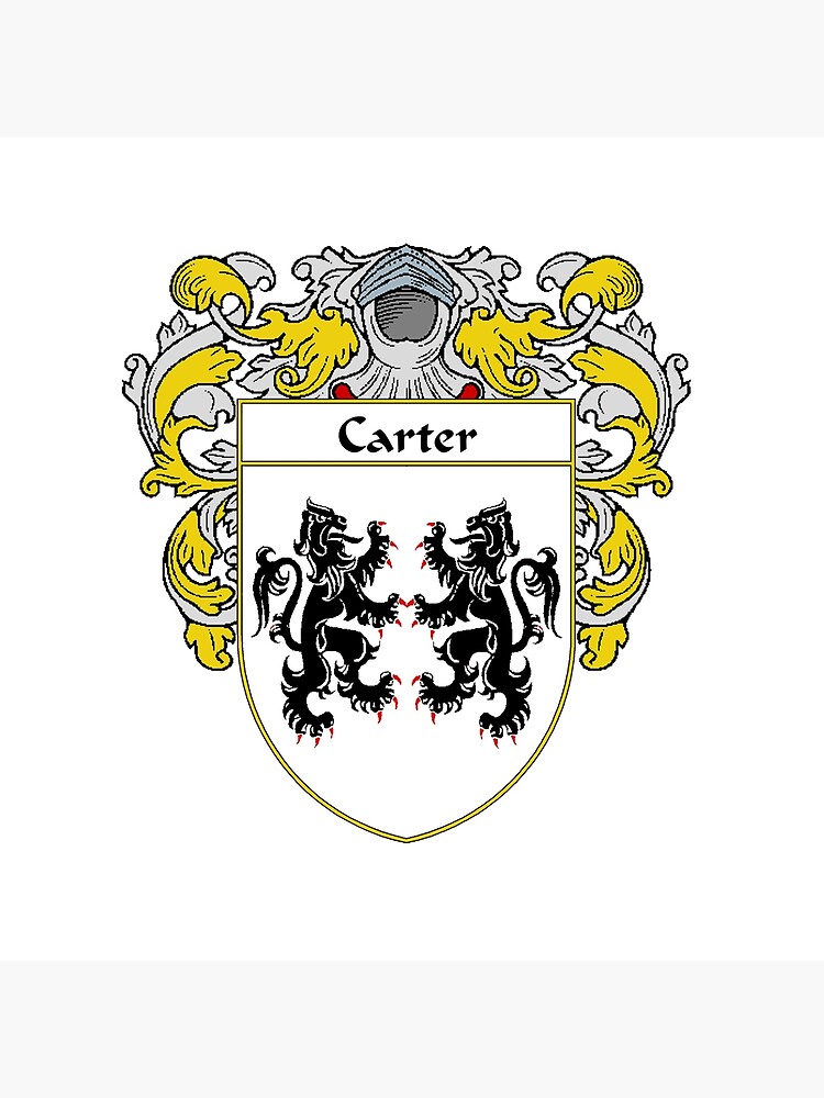"Carter Coat of Arms/Family Crest" Throw Pillow for Sale by IrishArms ...