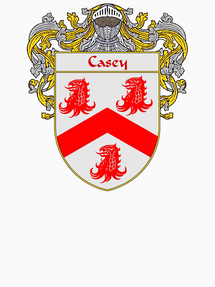 "Casey Coat of Arms/Family Crest" T-shirt for Sale by IrishArms ...