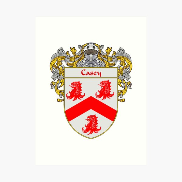 "Casey Coat of Arms/Family Crest" Art Print by IrishArms | Redbubble