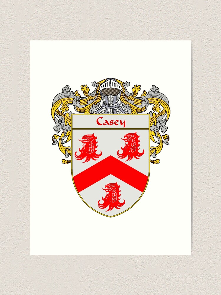 "Casey Coat of Arms/Family Crest" Art Print by IrishArms | Redbubble