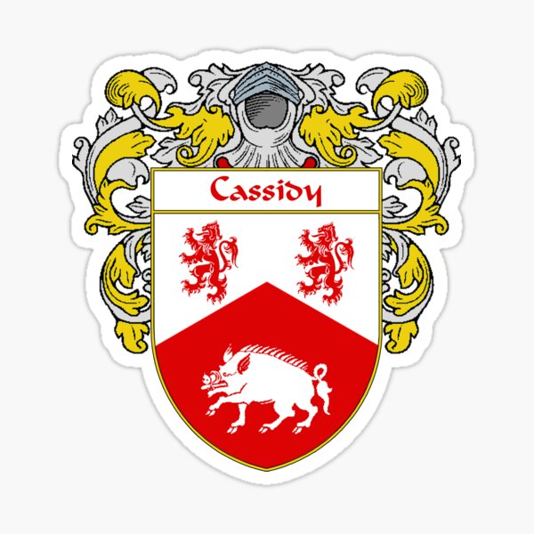"Cassidy Coat of Arms/Family Crest" Sticker for Sale by IrishArms ...