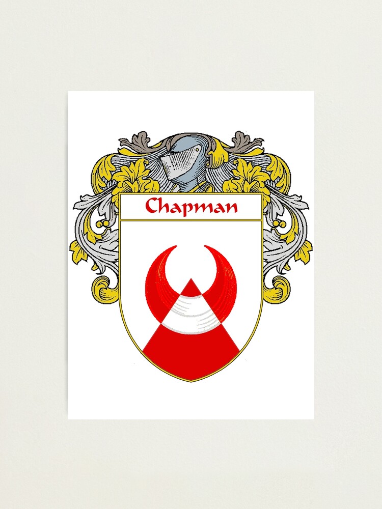 "Chapman Coat of Arms/Family Crest" Photographic Print for Sale by ...