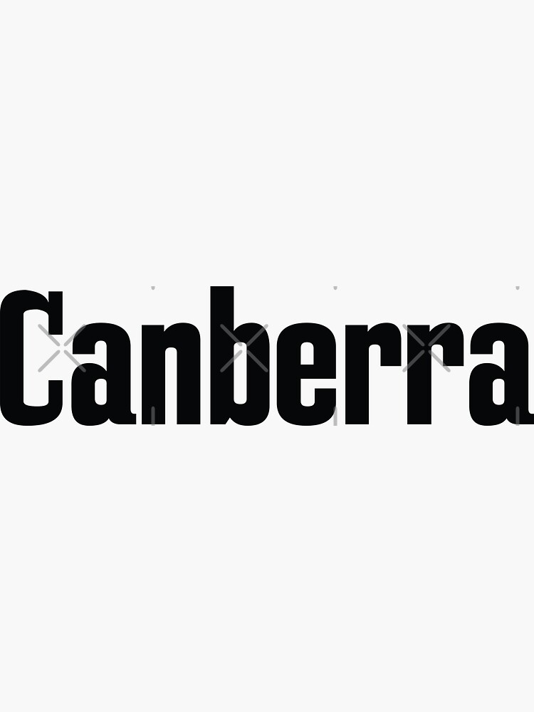 "Canberra" Sticker for Sale by ProjectX23 | Redbubble