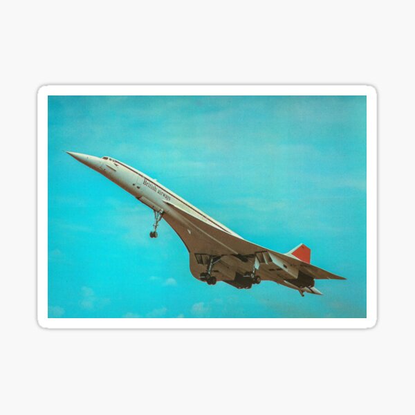 "Concorde Supersonic" Sticker by PostcardProject | Redbubble