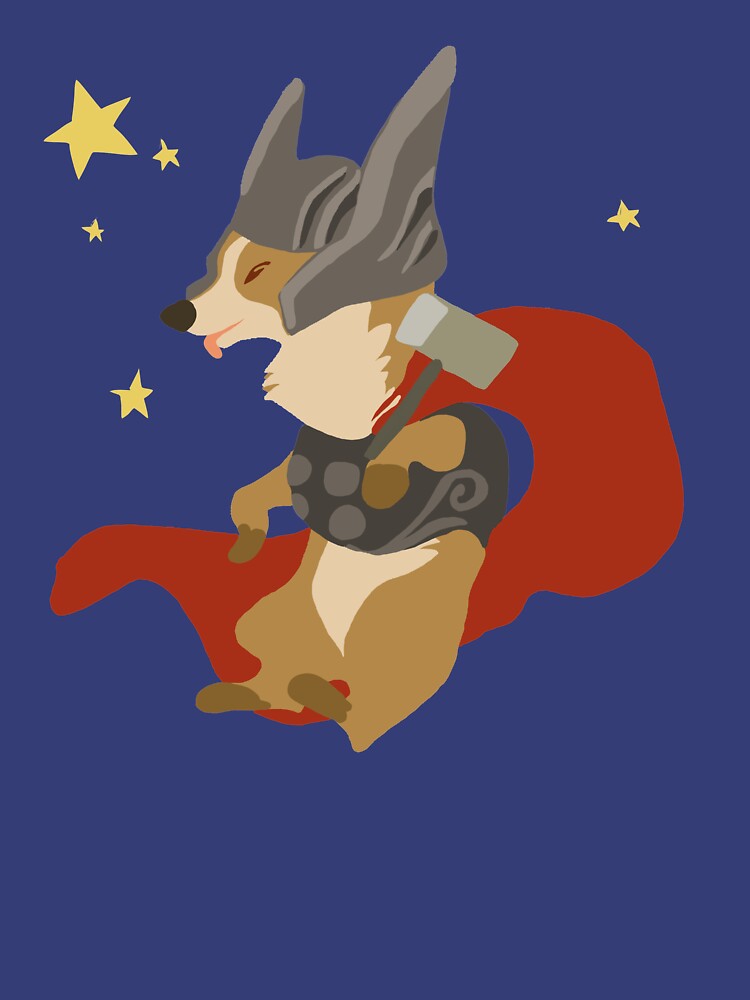 "Thorgi, The Corgi God Of Thunder" T-shirt for Sale by EricHo ...