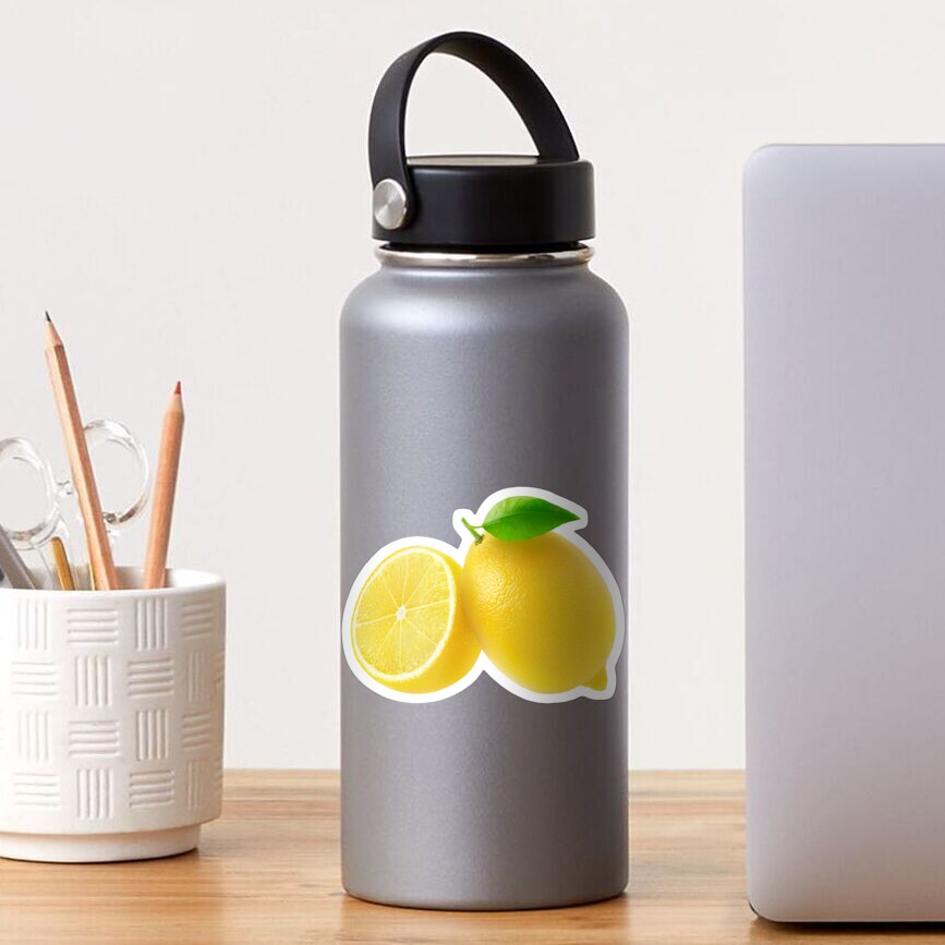 "Cut lemon" Sticker for Sale by 6hands | Redbubble