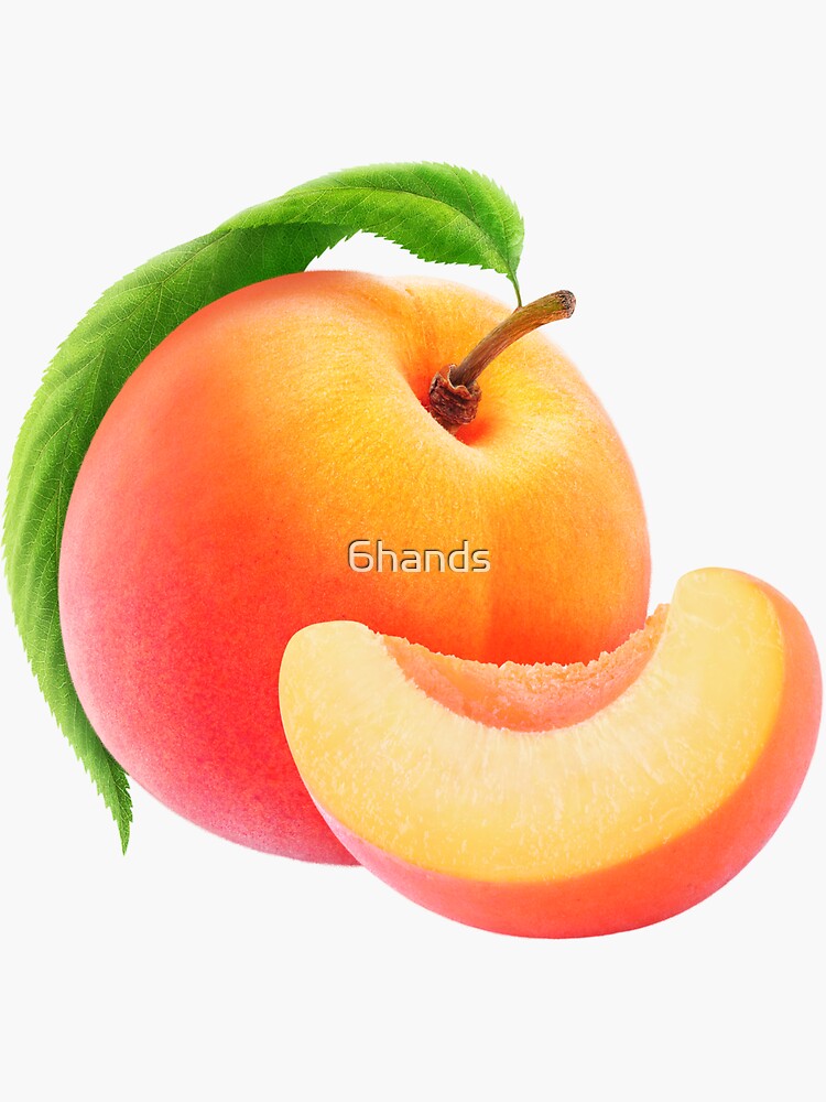 "Peach fruit" Sticker by 6hands | Redbubble
