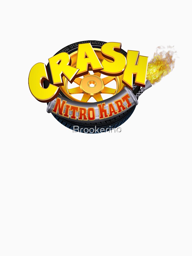 "Crash Nitro Kart logo" T-shirt for Sale by Brookerino | Redbubble ...