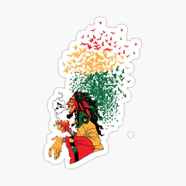 "RASTA" Sticker for Sale by Vivek181193 | Redbubble