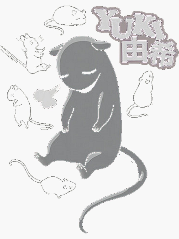 "Fruits Basket Yuki Sohma Rat" Sticker for Sale by curesel | Redbubble