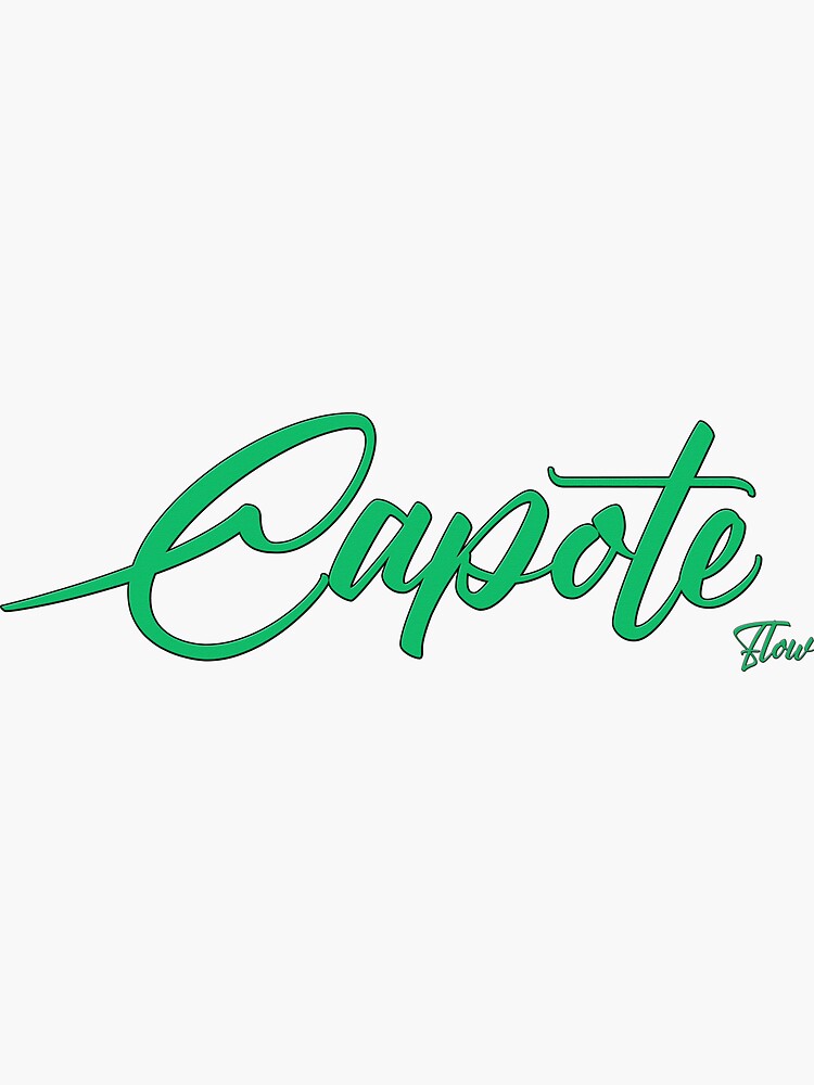 "Capote Flow" Sticker for Sale by FlowCapote | Redbubble