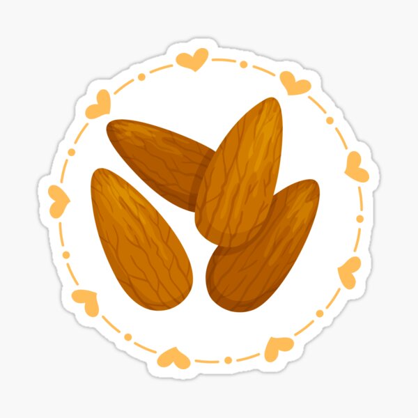 "Almond Delight" Sticker for Sale by Bluewave21 | Redbubble