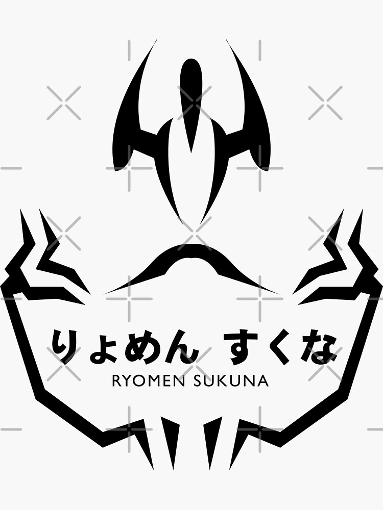 "Ryomen Sukuna Scar Jujutsu Kaisen Fanart" Sticker by Animangapoi ...