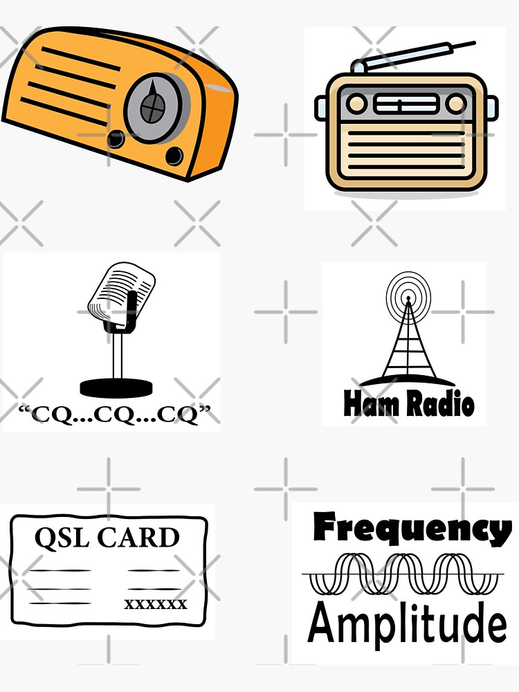 "HAM Radio Sticker Pack - Sticker Pack for HAM Radio Enthusiasts ...